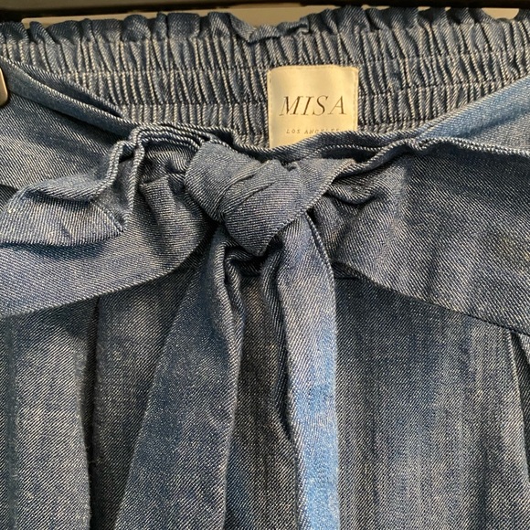 Misa Los Angeles | Jeans | Misa High Rise Wide Leg Cropped Jeans With ...